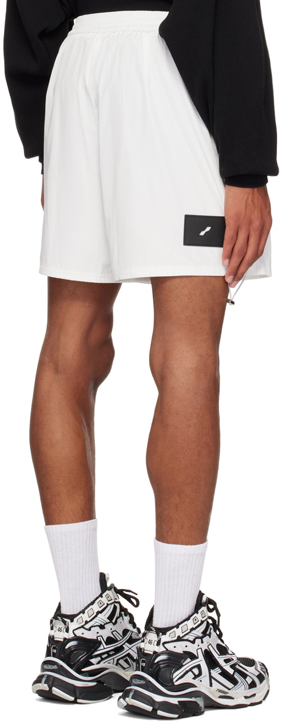 We11done White Basic String Shorts We11done