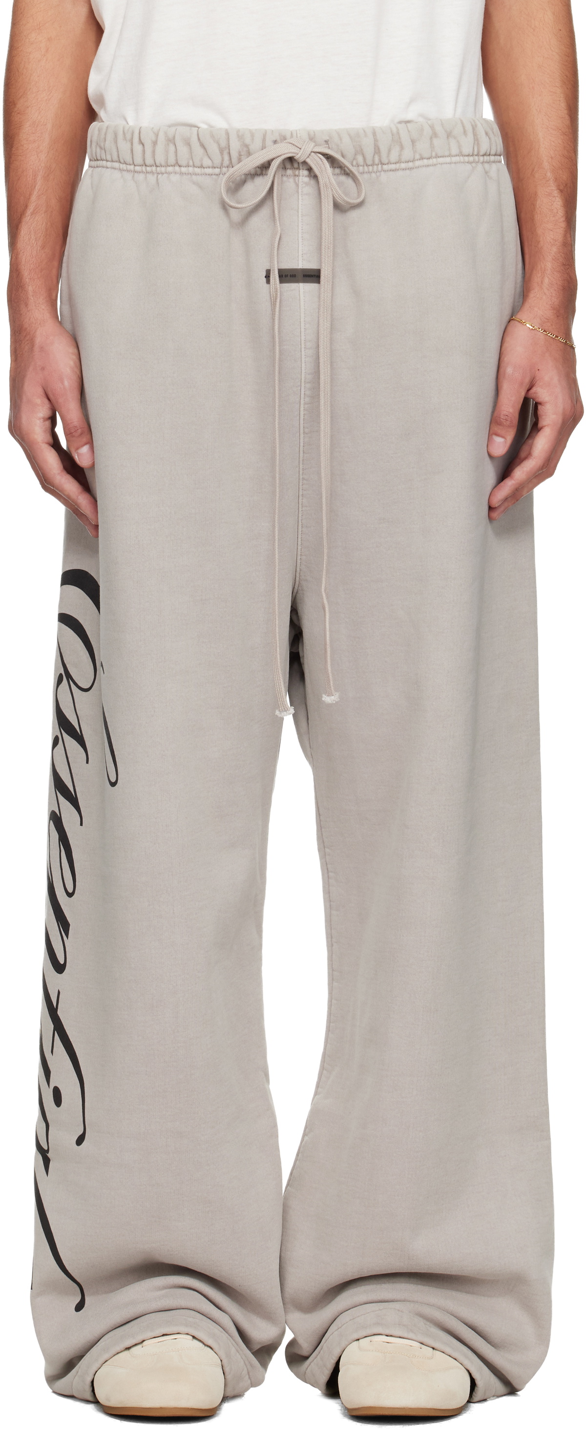 Fear of God ESSENTIALS Gray Holiday Heavy Fleece Lounge Sweatpants Fear ...