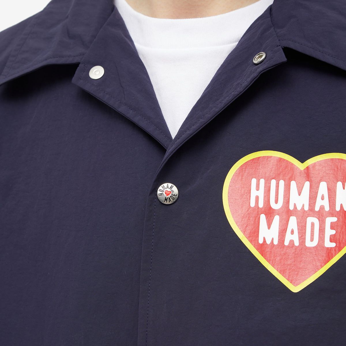 Human Made Men's Coach Jacket in Navy Human Made
