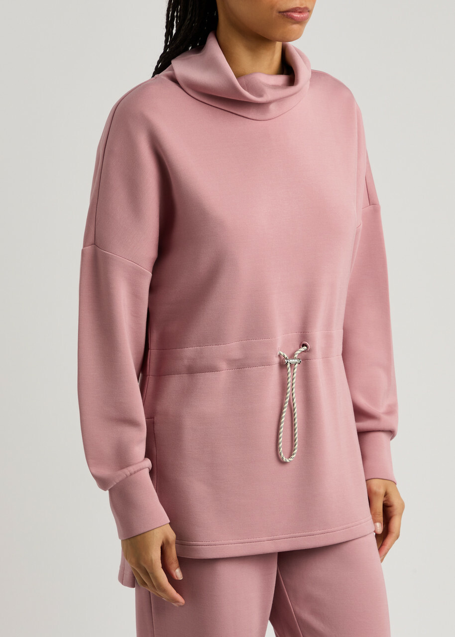 Varley Freya Stretch-jersey Sweatshirt Pink Varley
