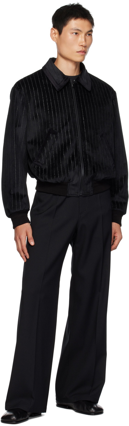 Recto Black Striped Jacket Recto