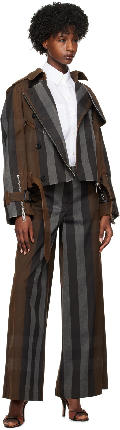 Burberry Brown Check Jacket Burberry