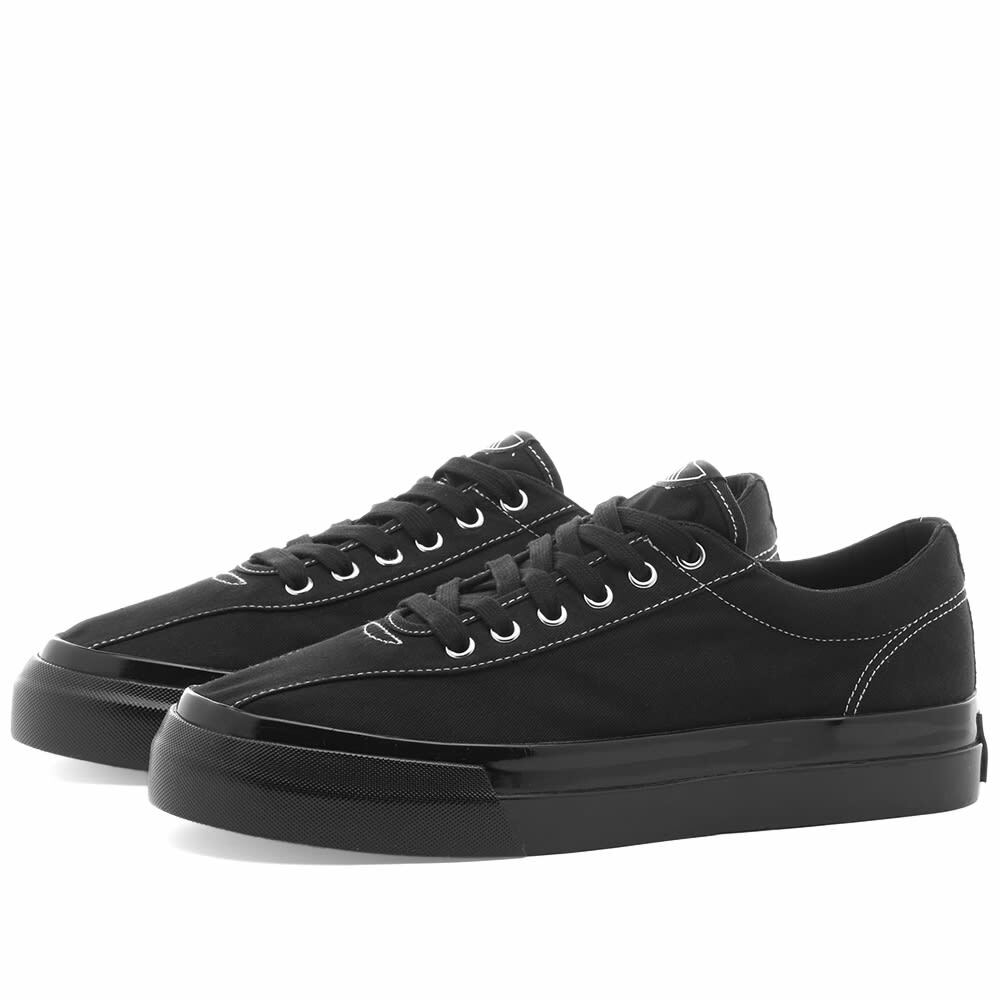 Stepney Workers Club Dellow Canvas Sneakers in Black Stepney Workers Club