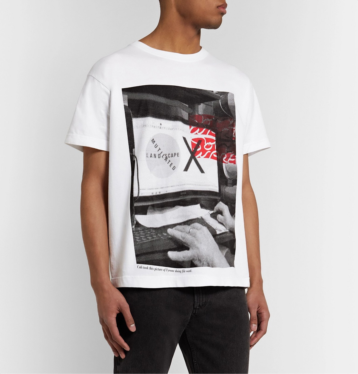 Some Ware - Logo-Print Organic Cotton-Jersey T-Shirt - White Some Ware