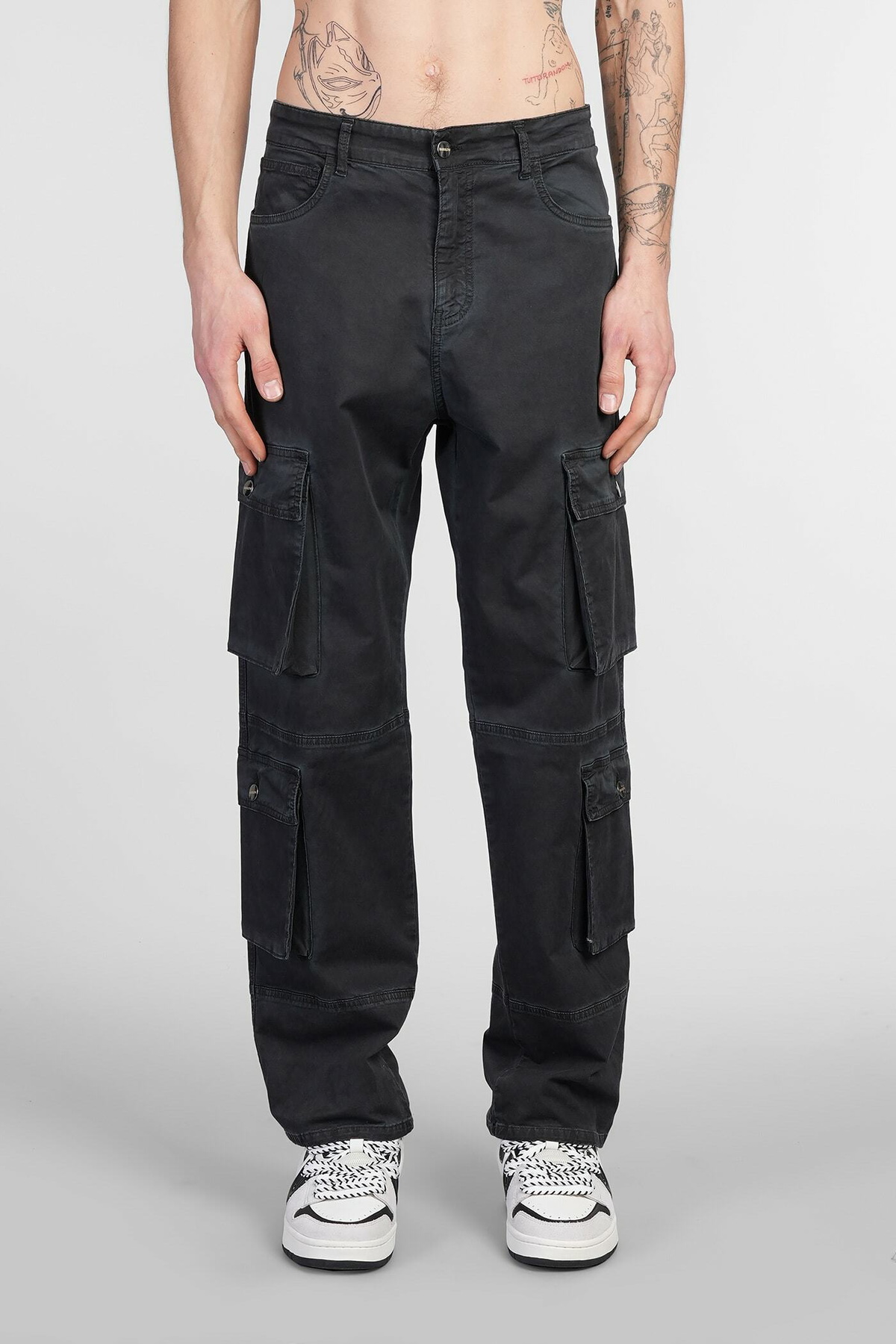Barrow Pants In Black Cotton Barrow