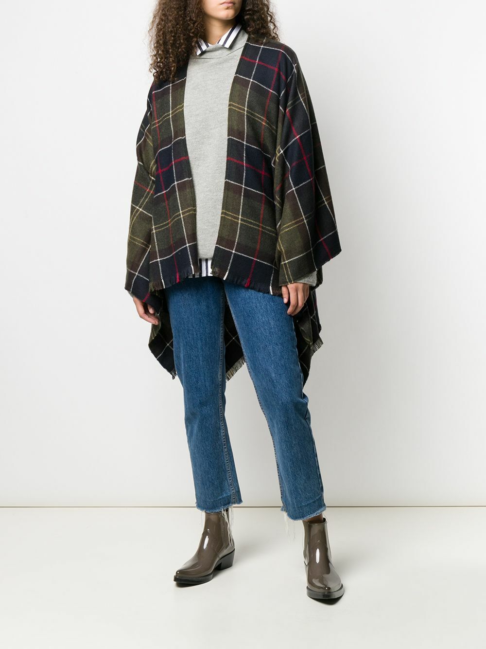 BARBOUR - Cotton Tartan Poncho Barbour