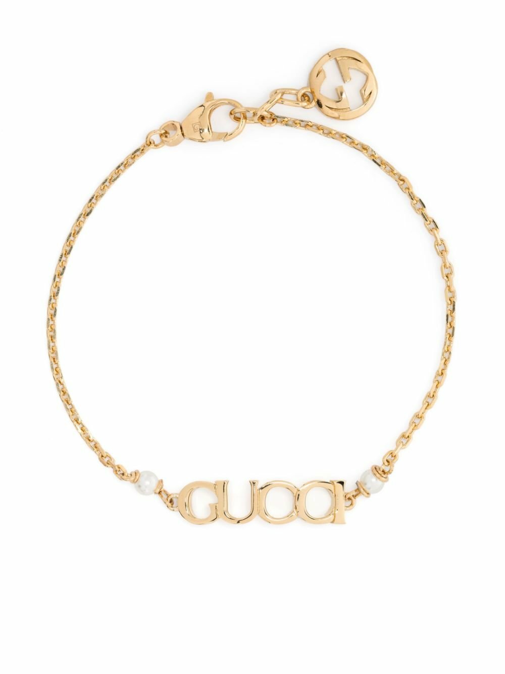 Gucci Gold-Tone Gucci Letter Bracelet Gucci