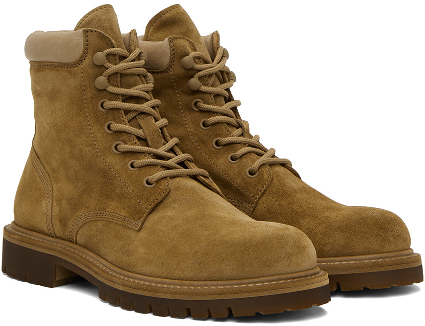 Officine Creative Brown Suede Boss 002 Boots Officine Creative