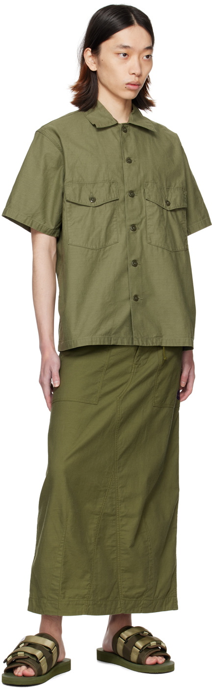 NEEDLES Khaki Fatigue Shirt Needles