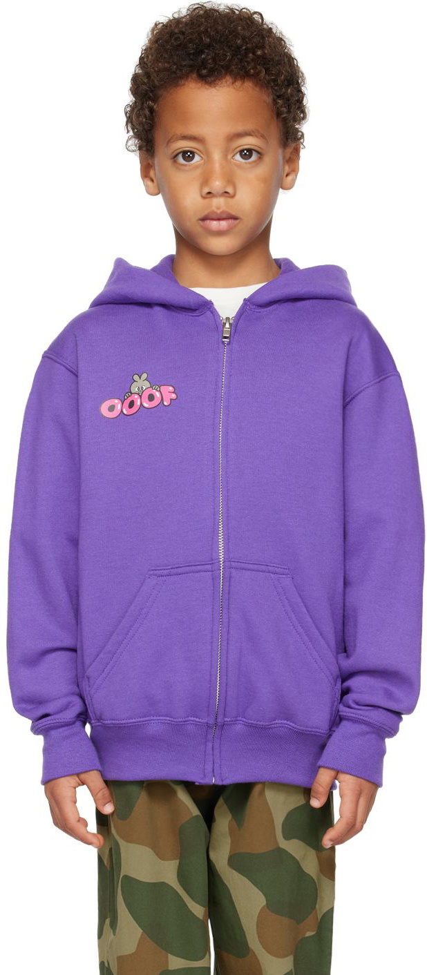 OOOF SSENSE Exclusive Kids Purple Spike Hoodie OOOF