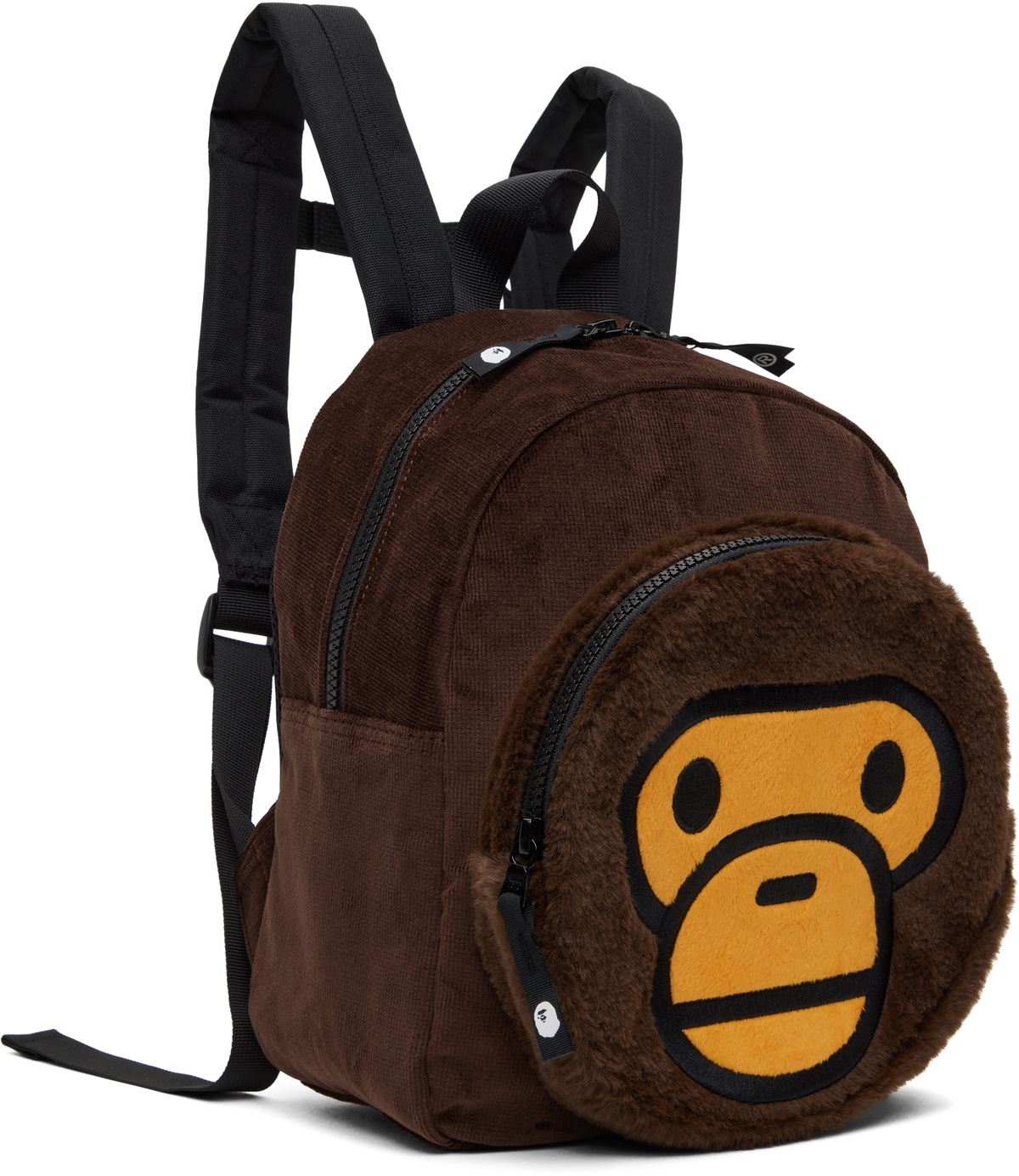 BAPE Kids Brown Baby Milo Boa Backpack A Bathing Ape