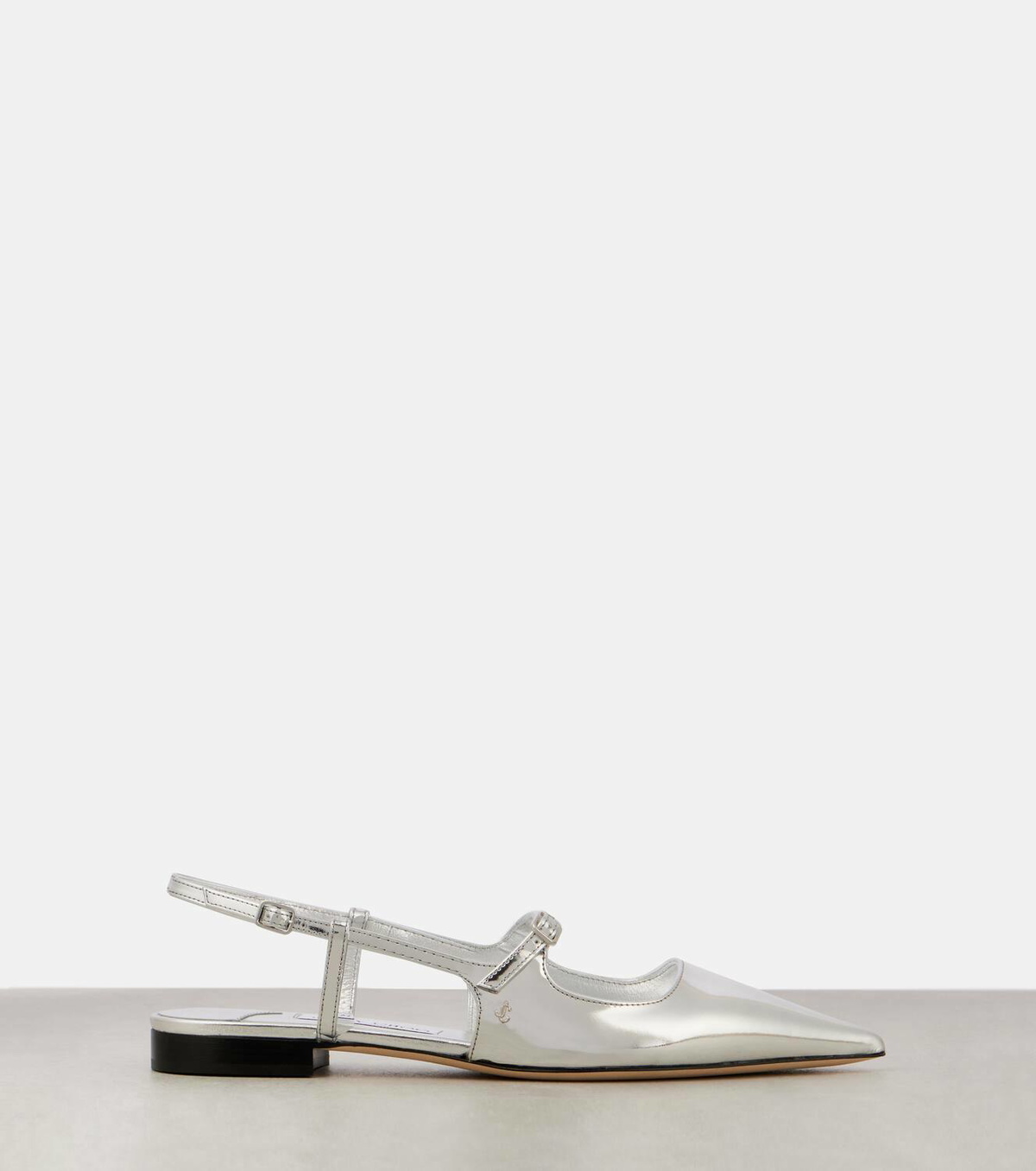 Jimmy Choo Didi metallic leather slingback flats Jimmy Choo