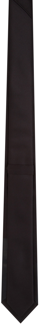 Givenchy Black Embossed Logo Neck Tie Givenchy