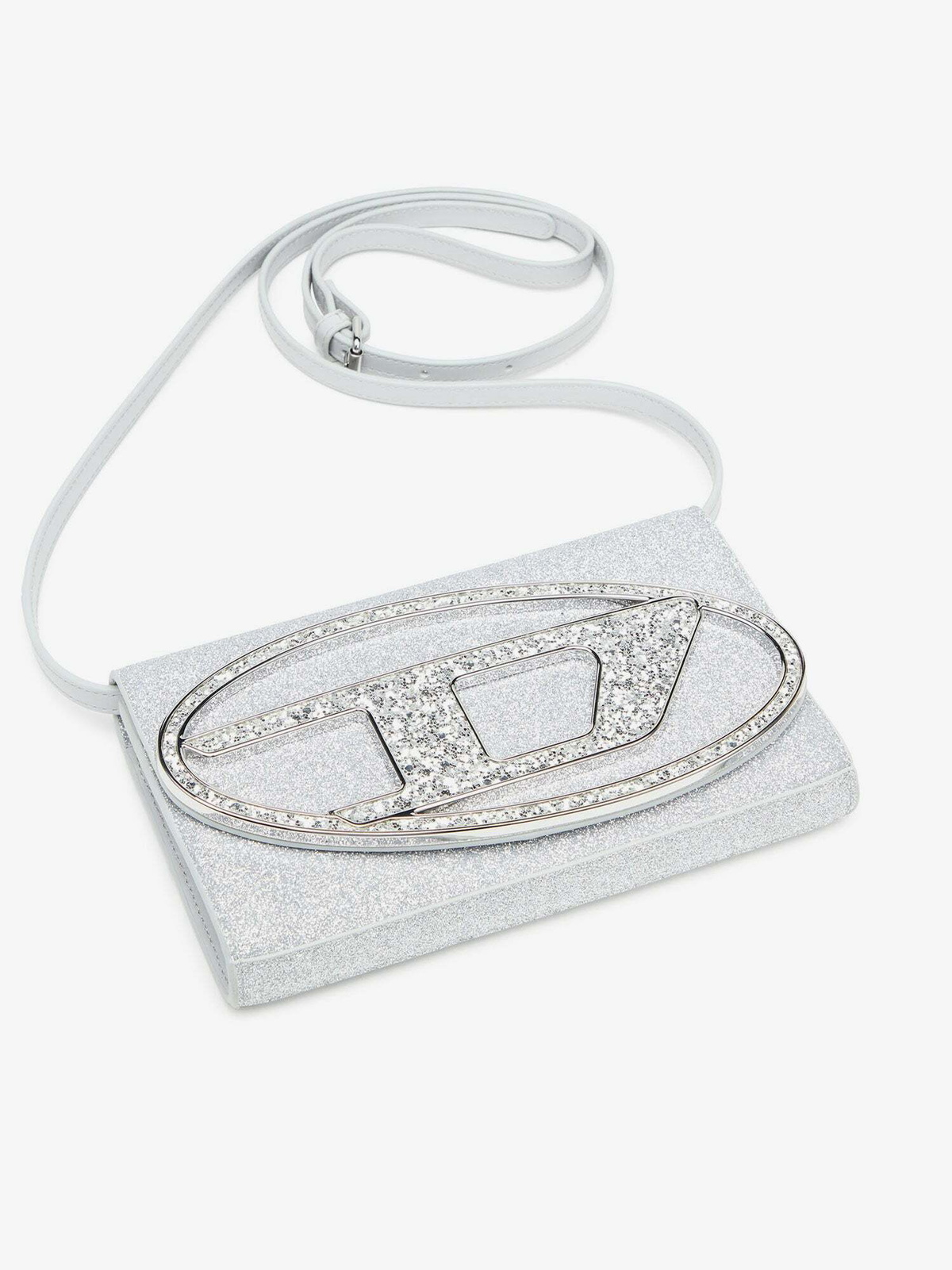 Diesel Shoulder Bag Silver Womens Diesel