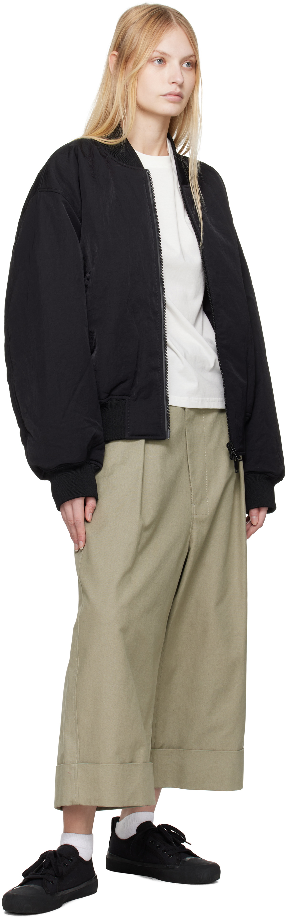 Studio Nicholson Black Blade Bomber Jacket Studio Nicholson