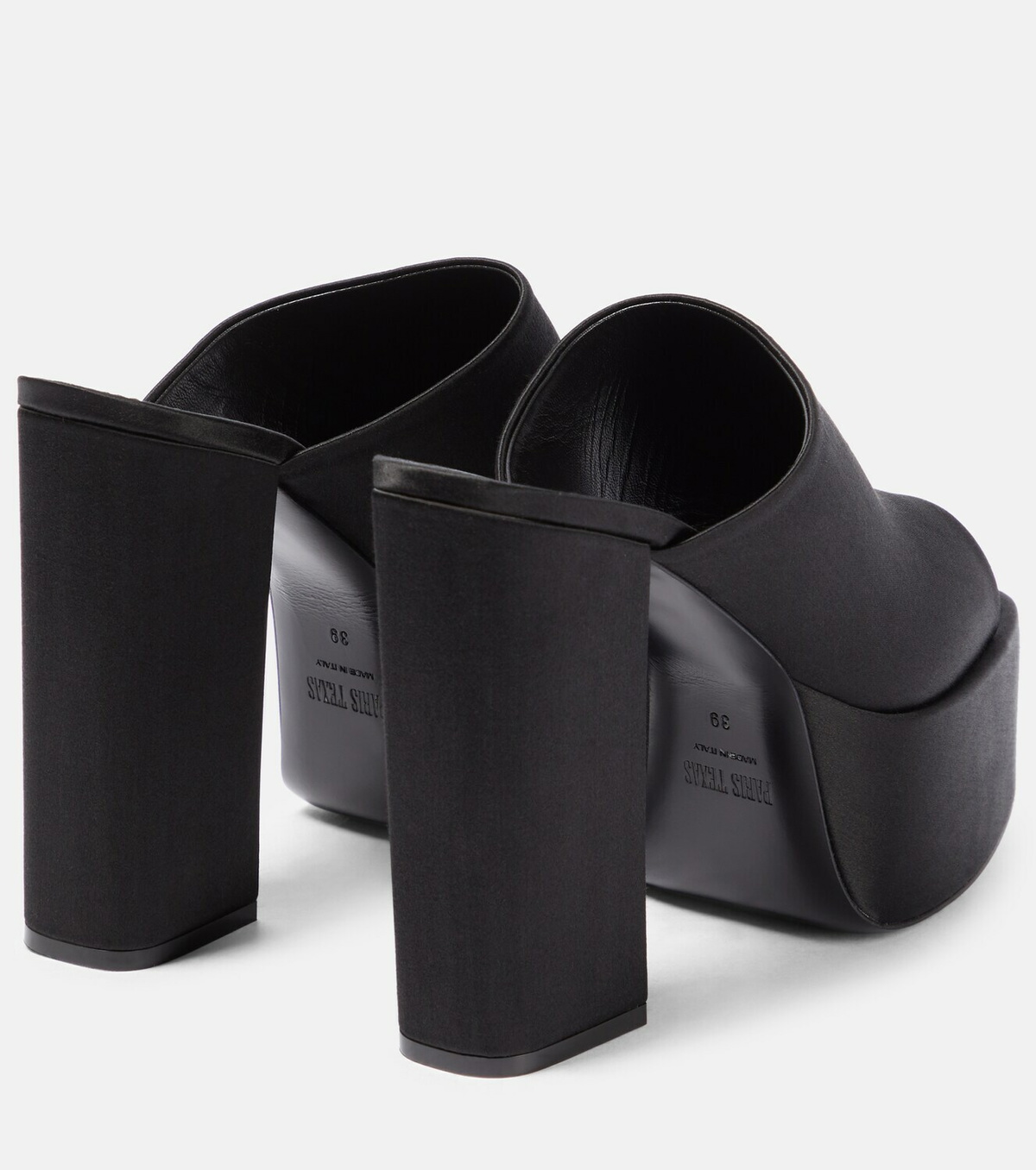Paris Texas - Sasha satin platform mules Paris Texas
