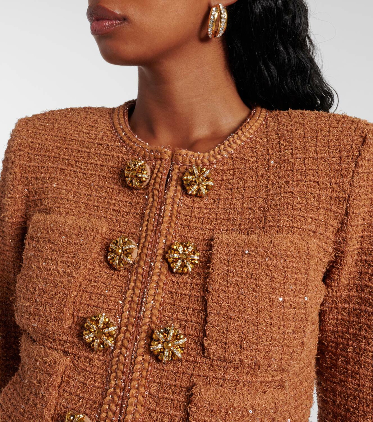 Self-Portrait Sequined knitted jacket Self-Portrait