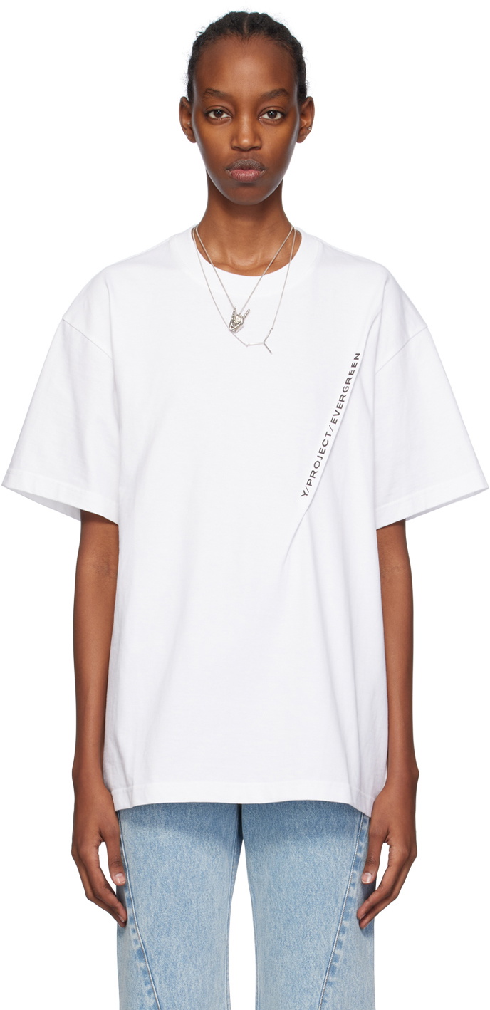 Y/Project White Pinched T-Shirt Y/Project