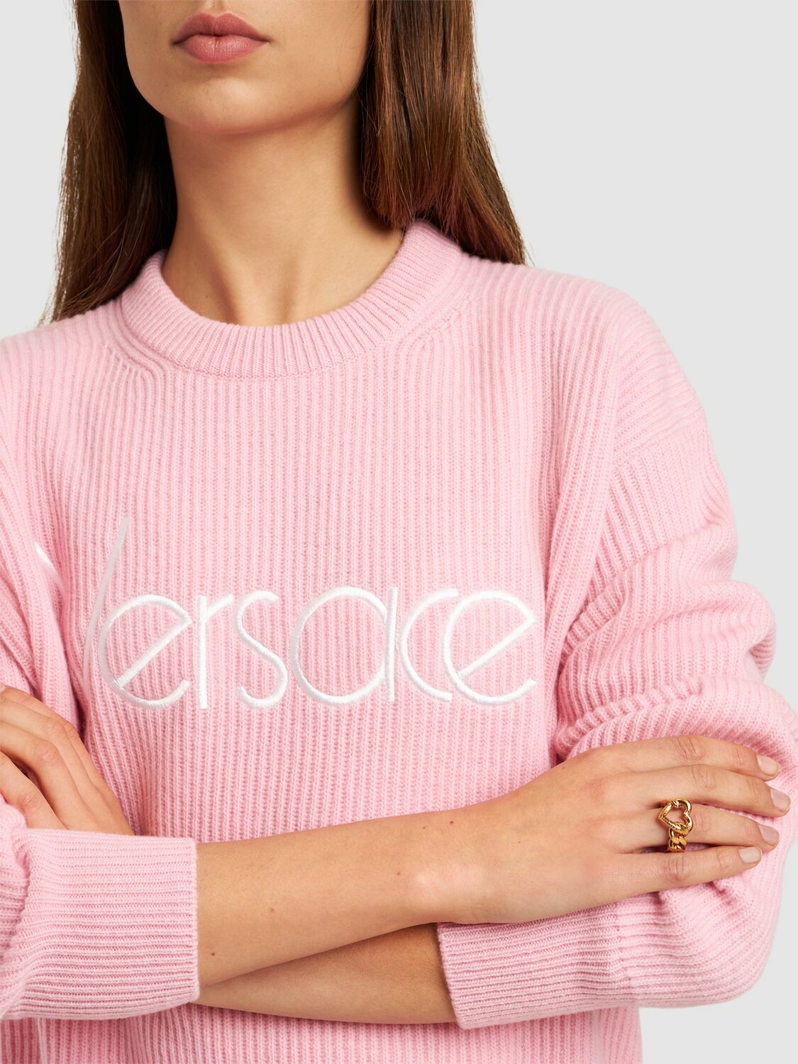 VERSACE - Logo Band Ring Versace