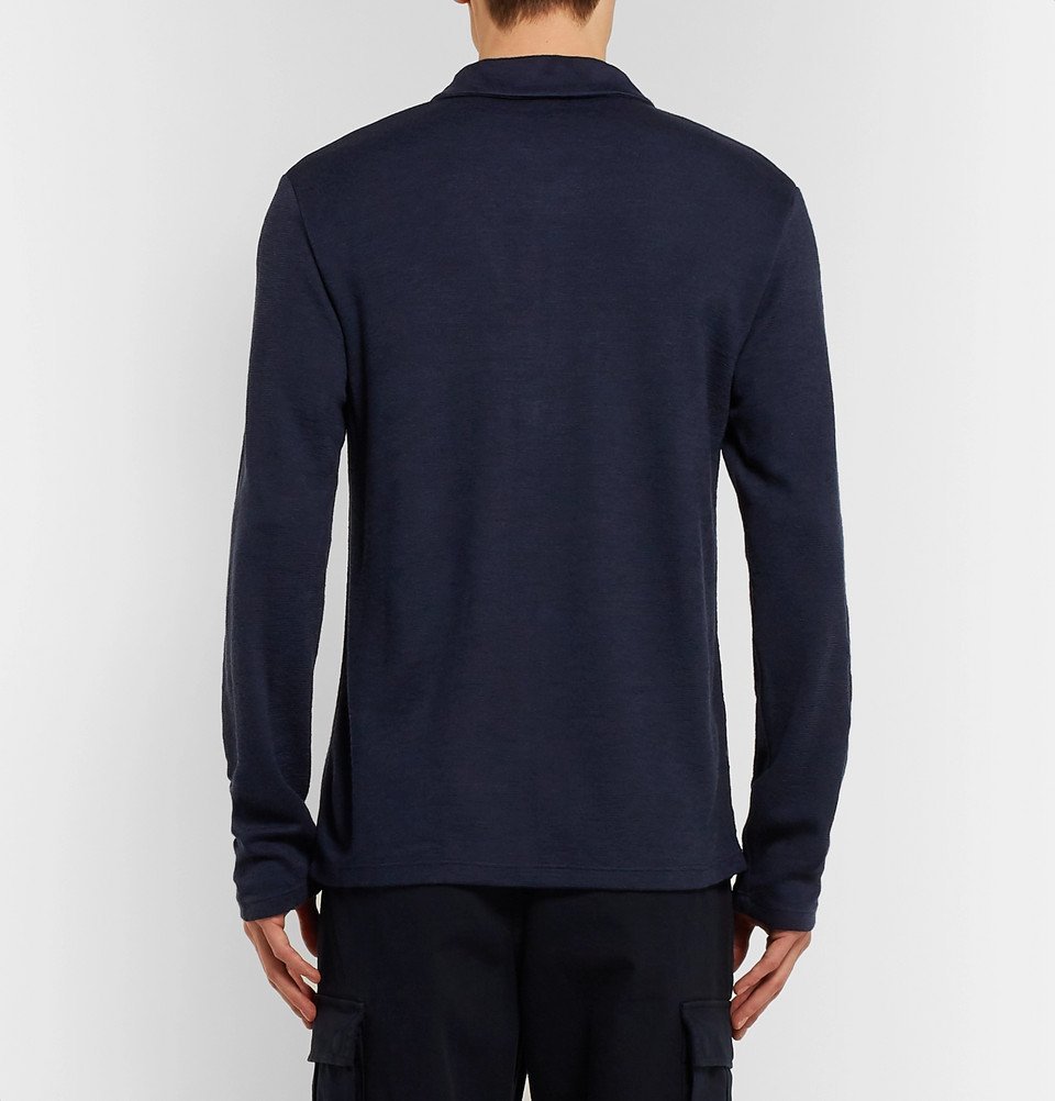 Barena - Mesola Stretch-Knit Shirt - Men - Navy Barena