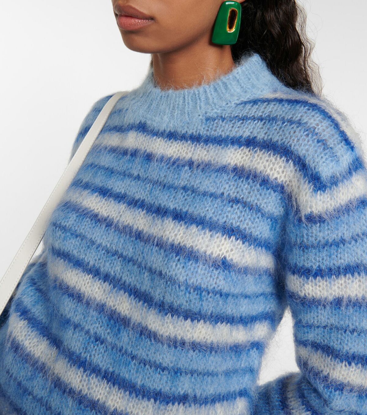 Marni - Striped mohair-blend sweater Marni
