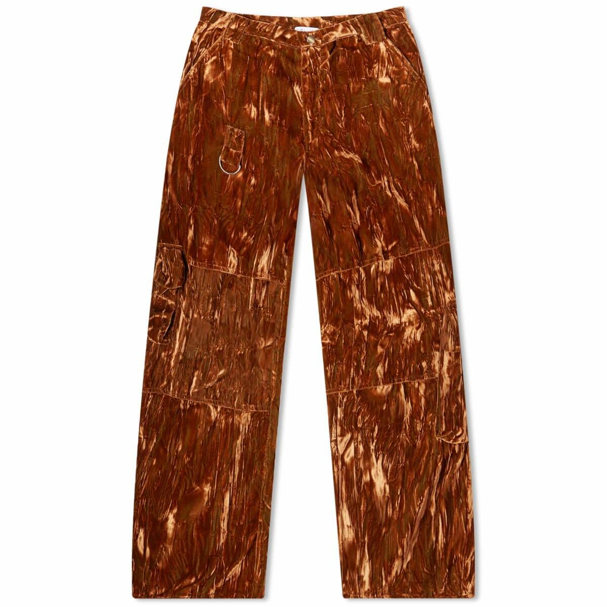 Collina Strada Women's Lawn Cargo Pants in Bark Collina Strada
