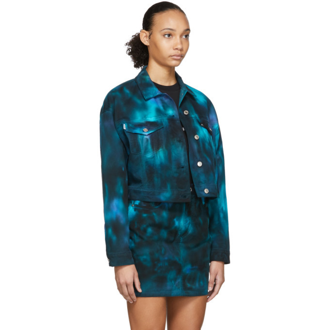 MSGM Navy Tie-Dye Jacket MSGM