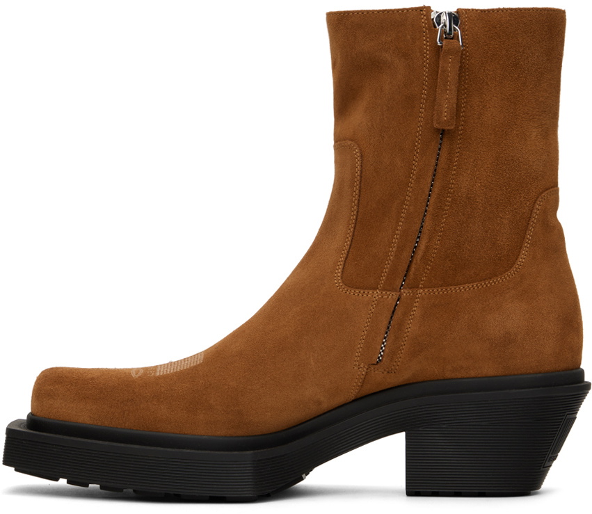 VTMNTS Tan Cowboy Chelsea Boots VTMNTS