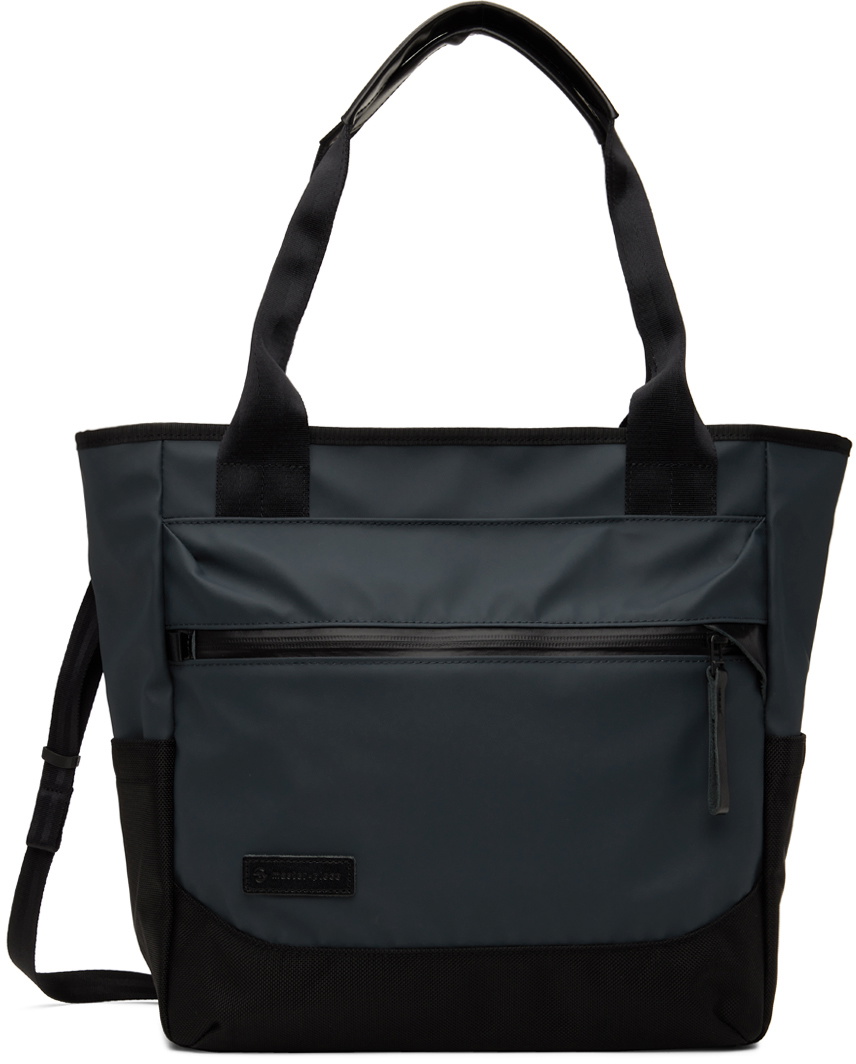 master-piece Navy Slick Tote Master-Piece Co