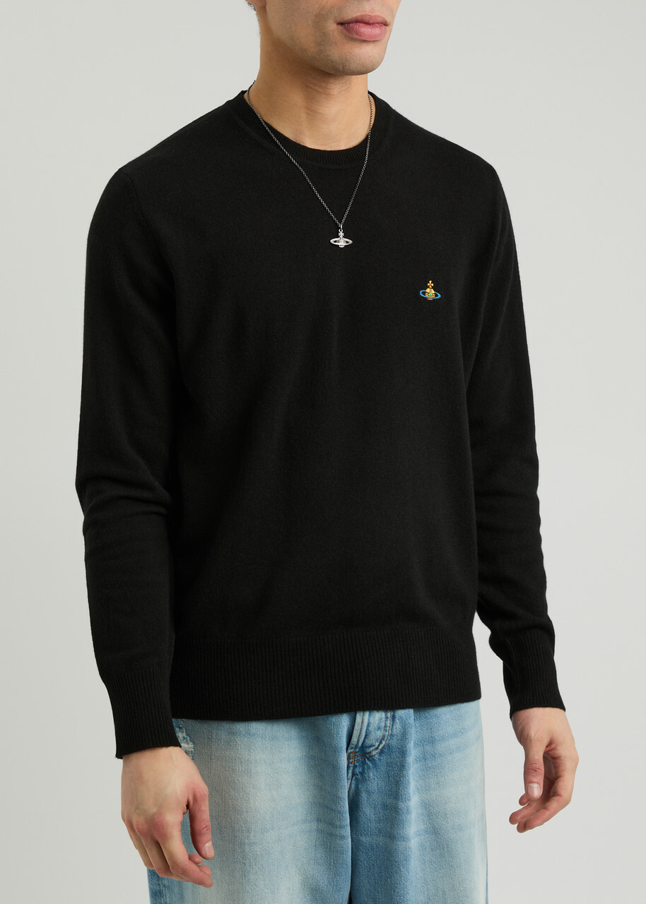 Vivienne Westwood Alex Logo Wool-blend Jumper Black Vivienne Westwood