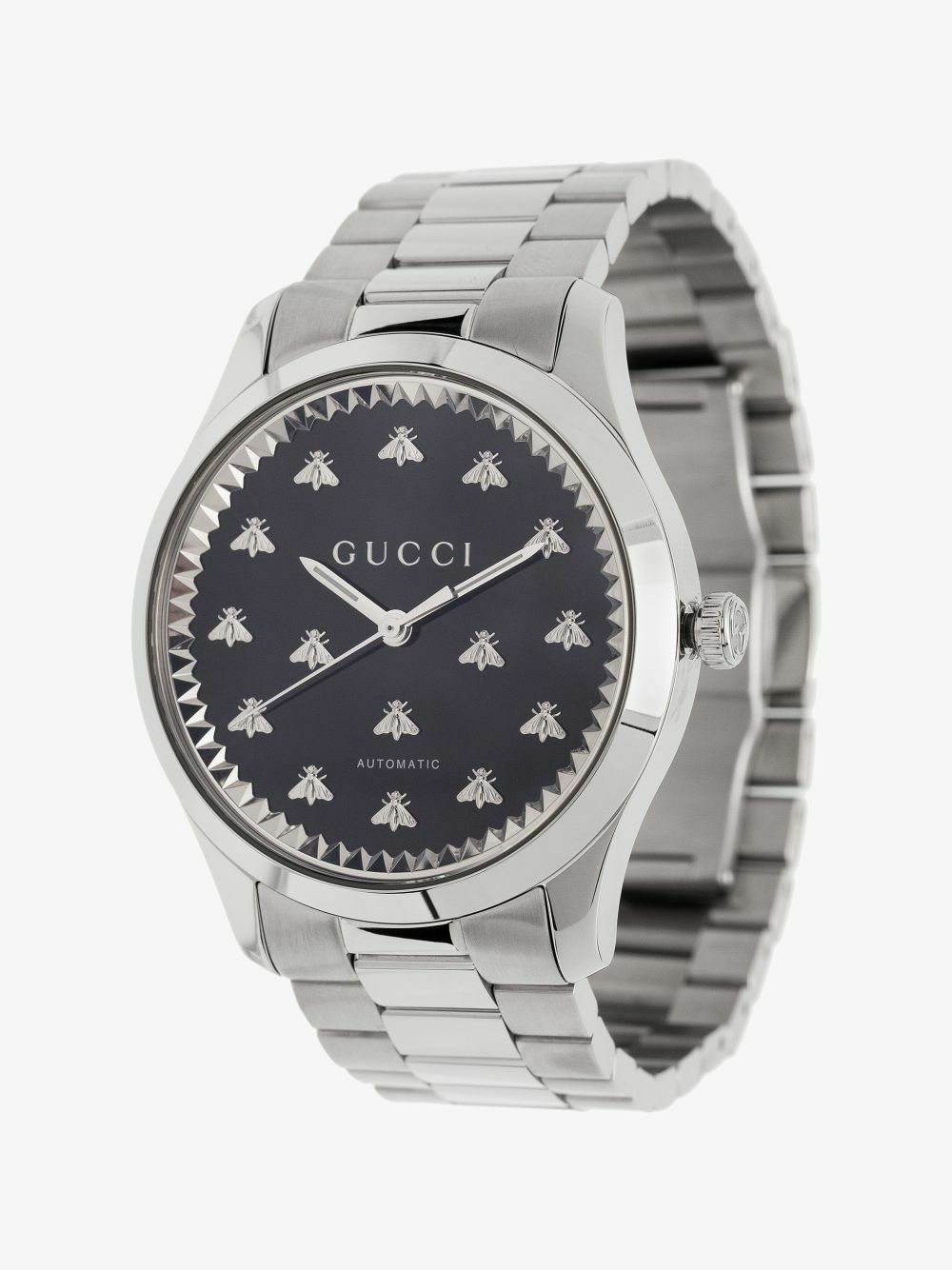 Gucci Silver Tone G-Timeless Stainless Steel Watch Gucci