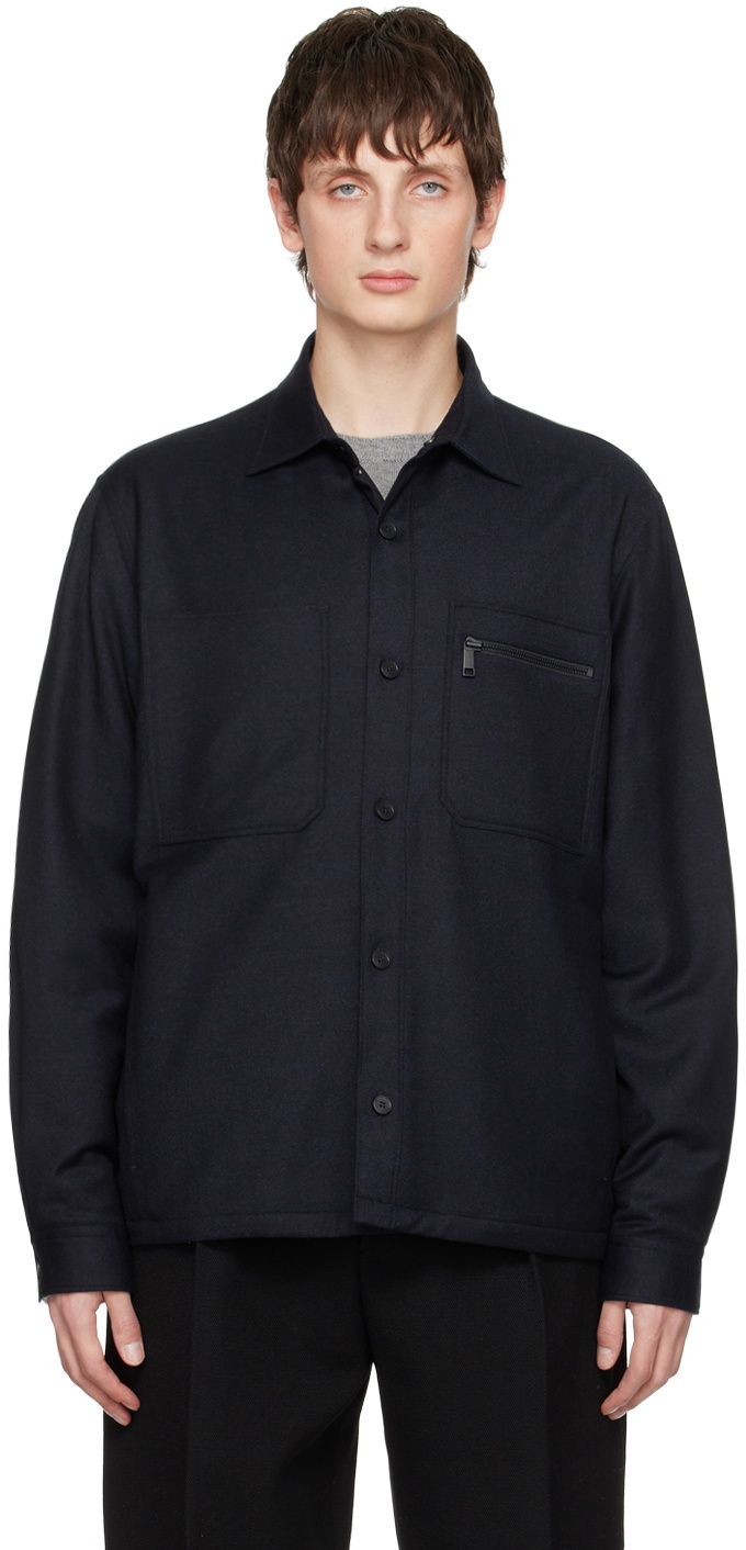 ZEGNA Navy Padded Jacket Zegna