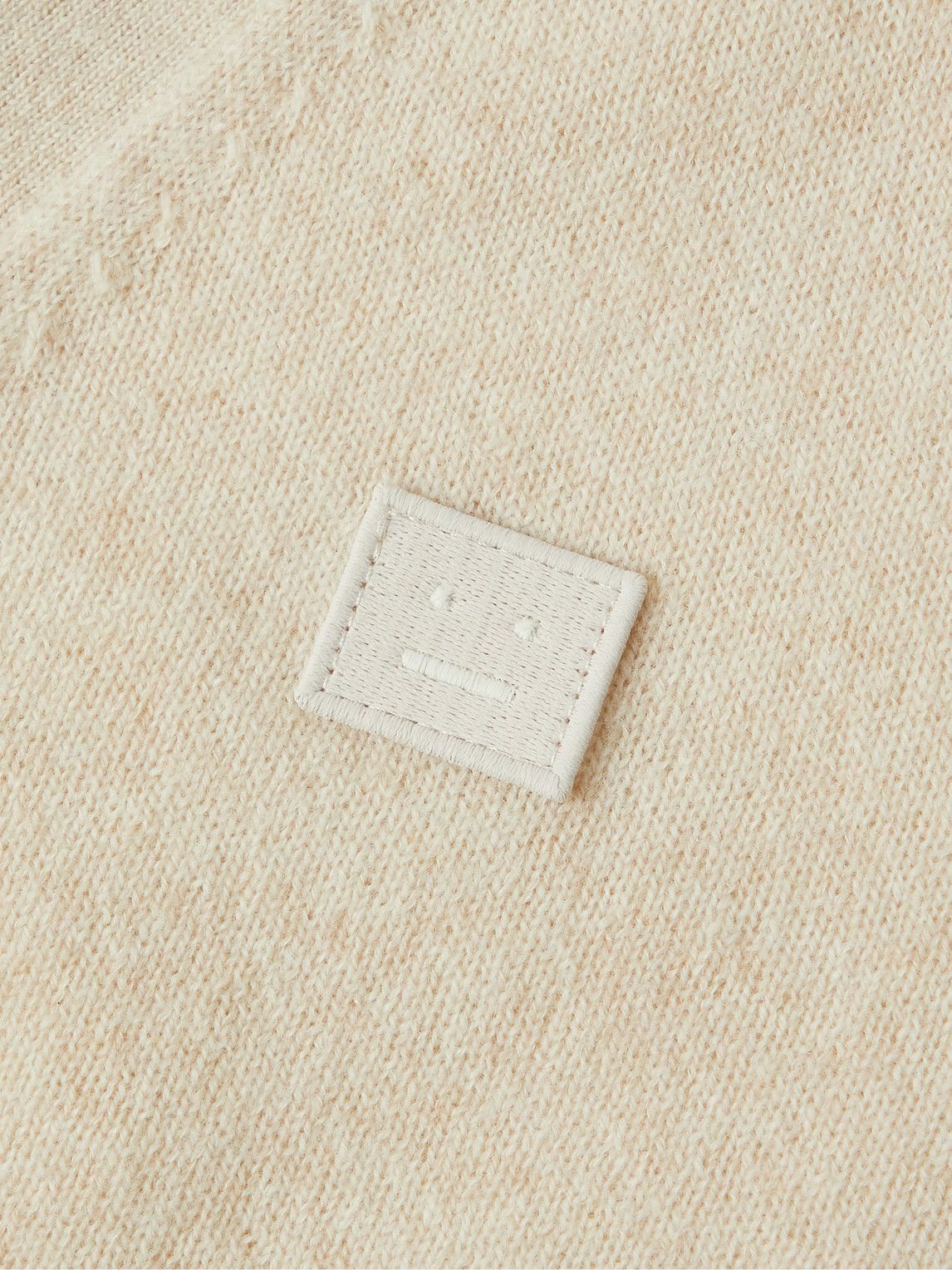 Acne Studios - Keve Logo-Appliquéd Wool Cardigan - Neutrals Acne Studios