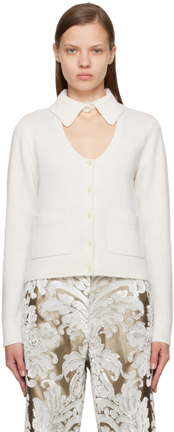 Dries Van Noten Off-White Nel Cardigan Dries Van Noten