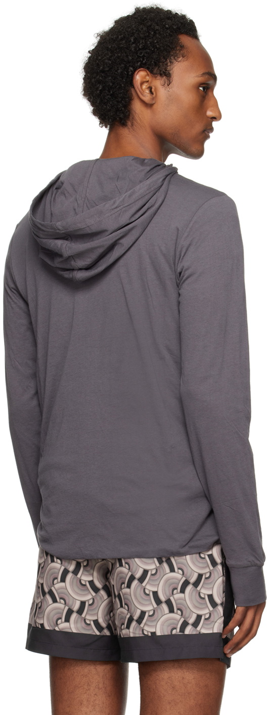 Dries Van Noten Gray Drawstring Hoodie Dries Van Noten