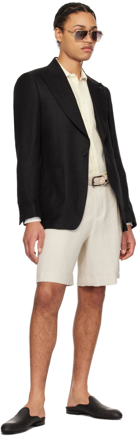 Lardini Off-White Button Shirt Lardini