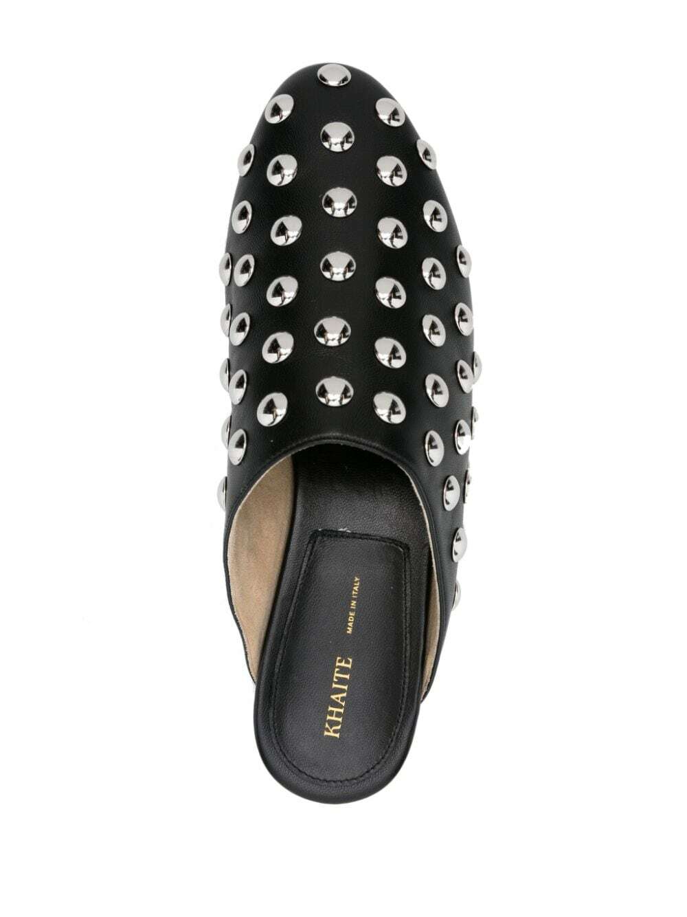 KHAITE - Apollo Studded Leather Mules Khaite