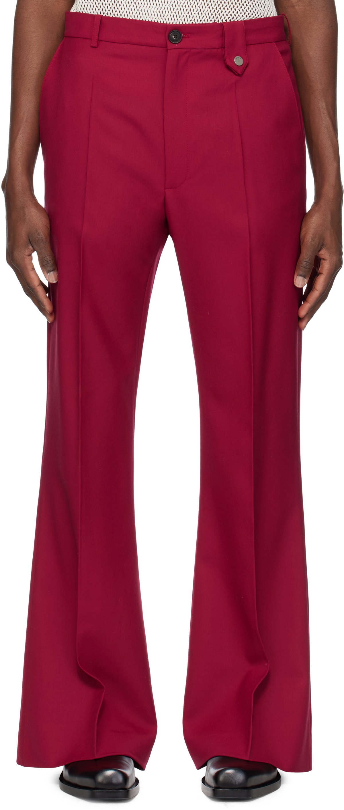 EGONlab SSENSE Exclusive Burgundy Samy Trousers EGONlab