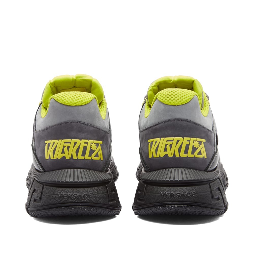 Versace Men's Trigreca Sneakers in Grey/Yellow Versace