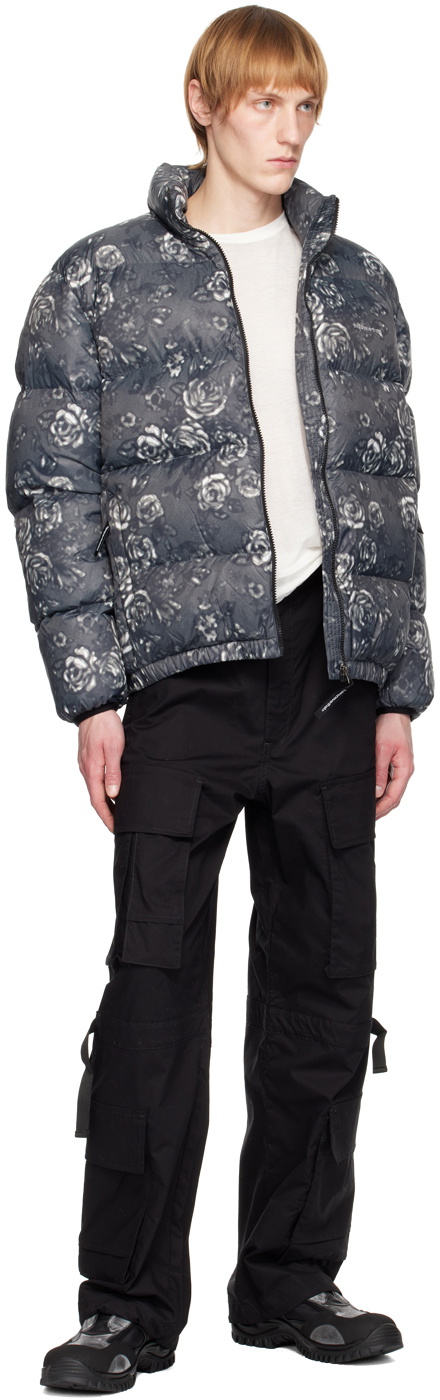 thisisneverthat Gray Flower Down Jacket thisisneverthat