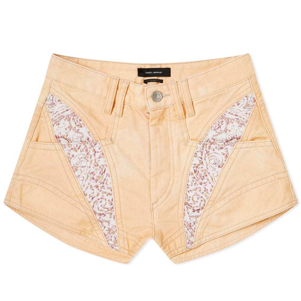 Isabel Marant Neida Denim Patchwork Shorts Isabel Marant