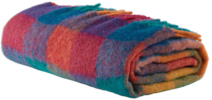 Acne Studios Multicolor Check Blanket Acne Studios