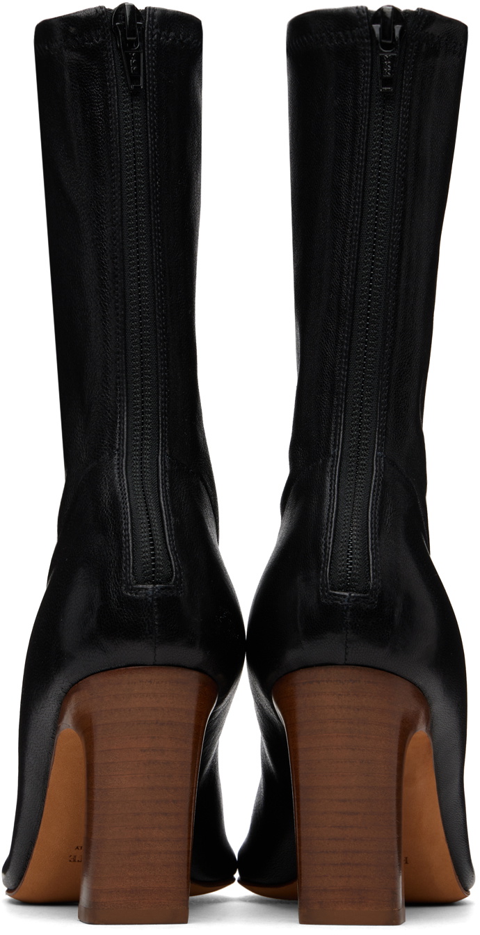 KHAITE Black 'The Apollo' Heel Boots Khaite