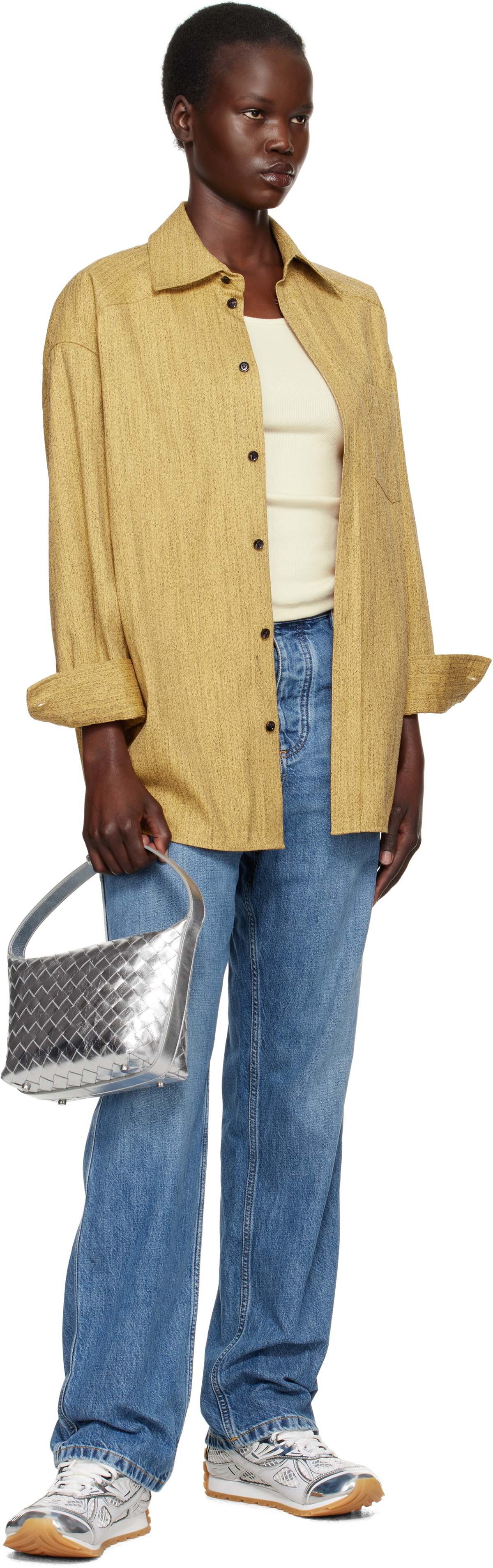 Bottega Veneta Silver Orbit Sneakers Bottega Veneta