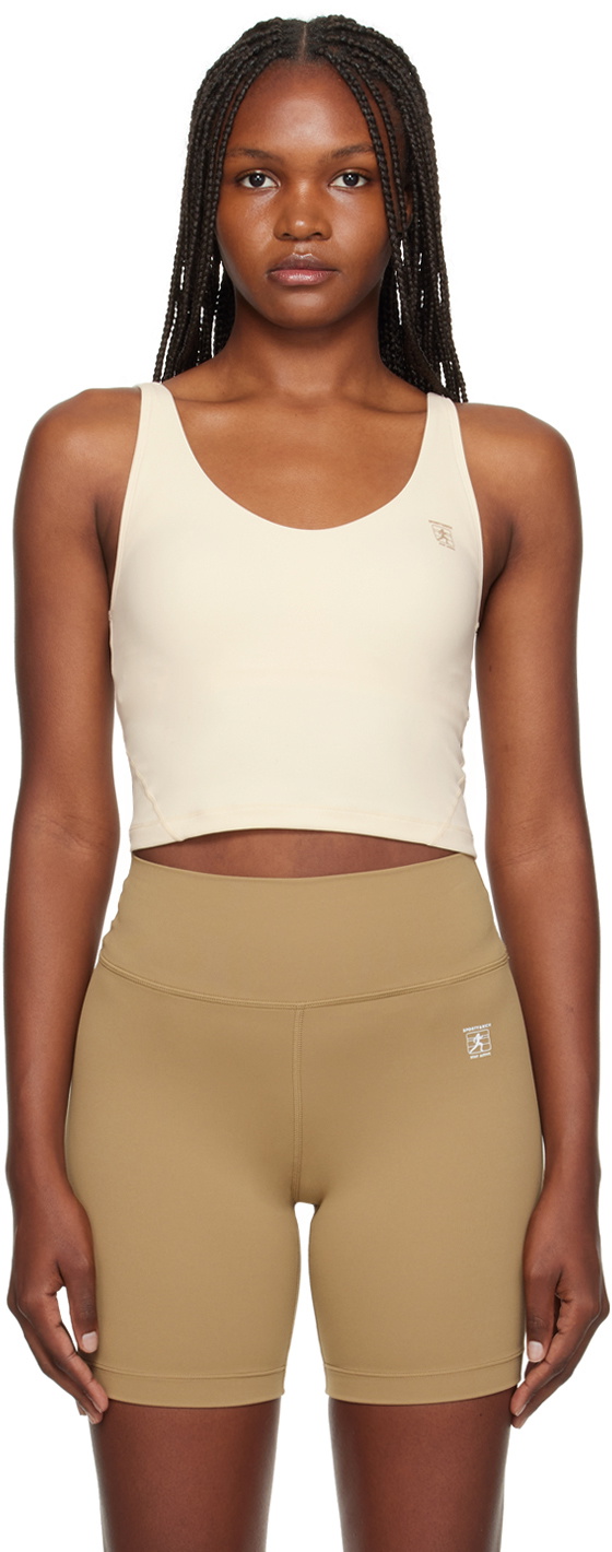 Sporty & Rich Off-White Runner Tank Top Sporty & Rich