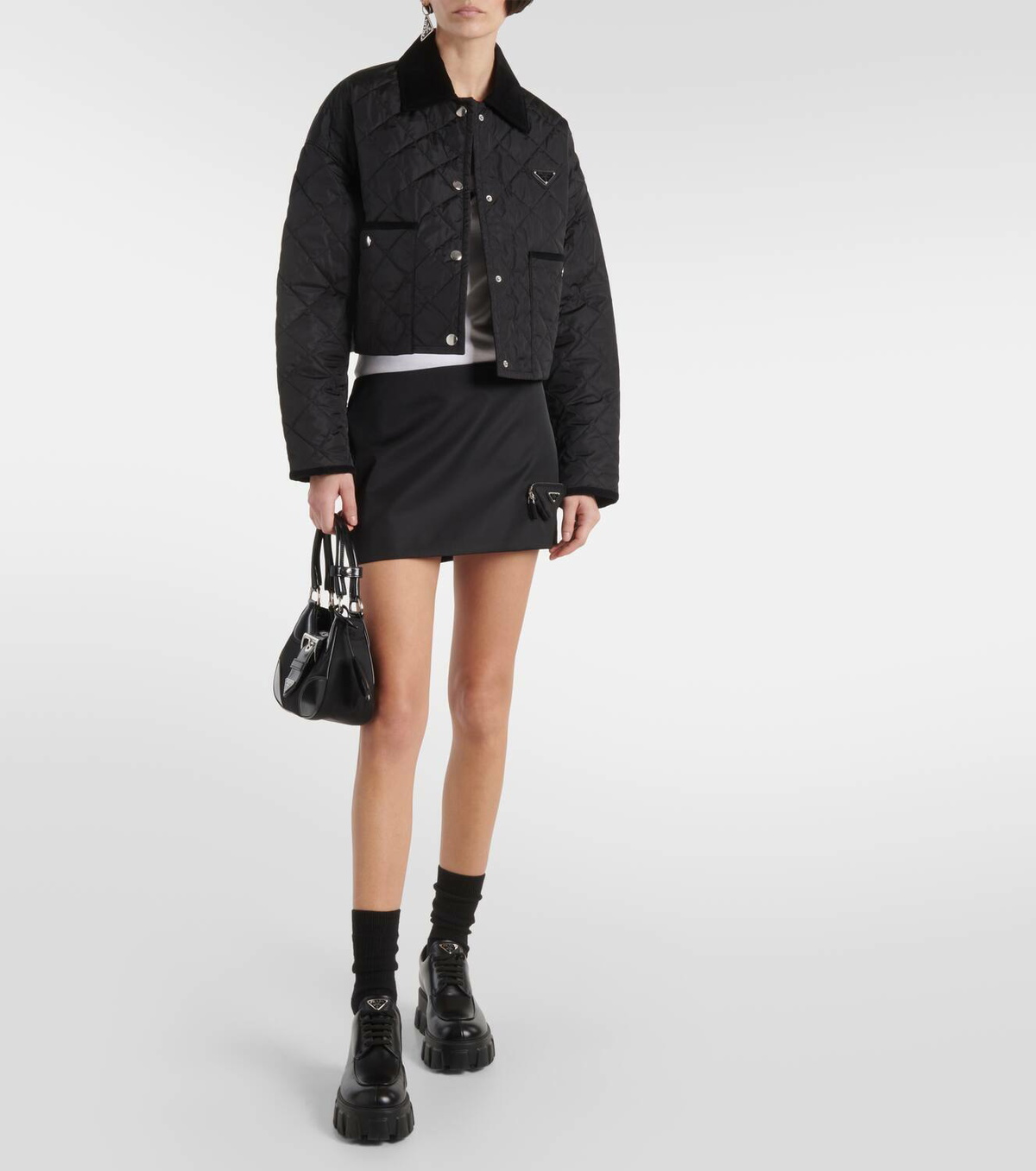 Prada Re-Nylon quilted cropped jacket Prada