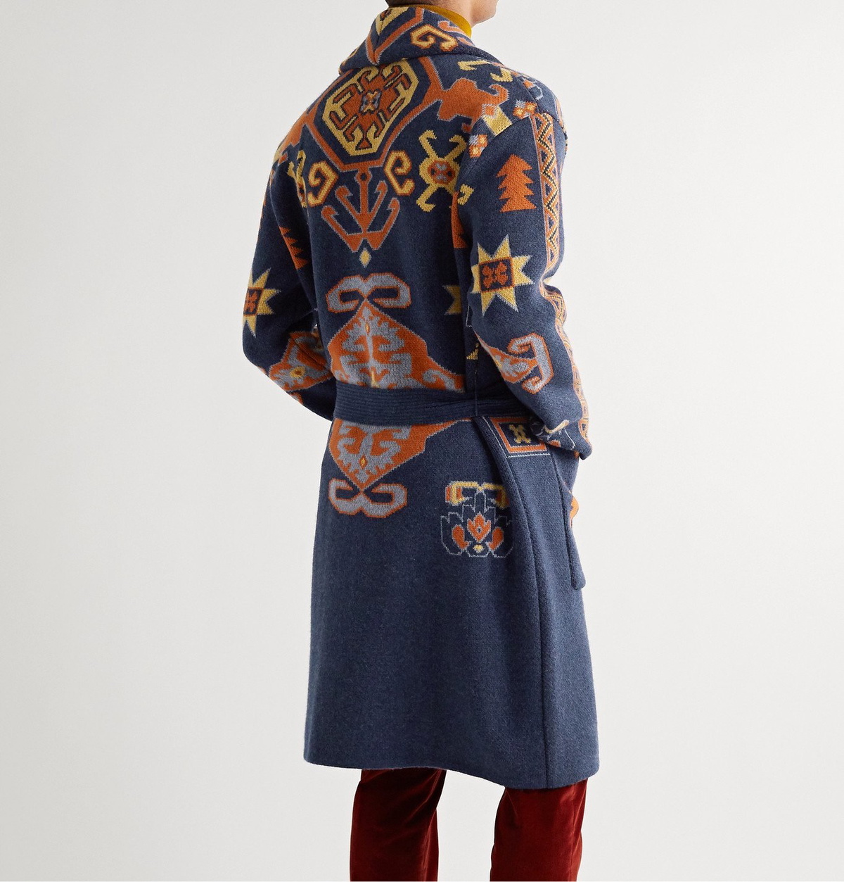 Etro - Belted Wool-Jacquard Cardigan - Multi Etro