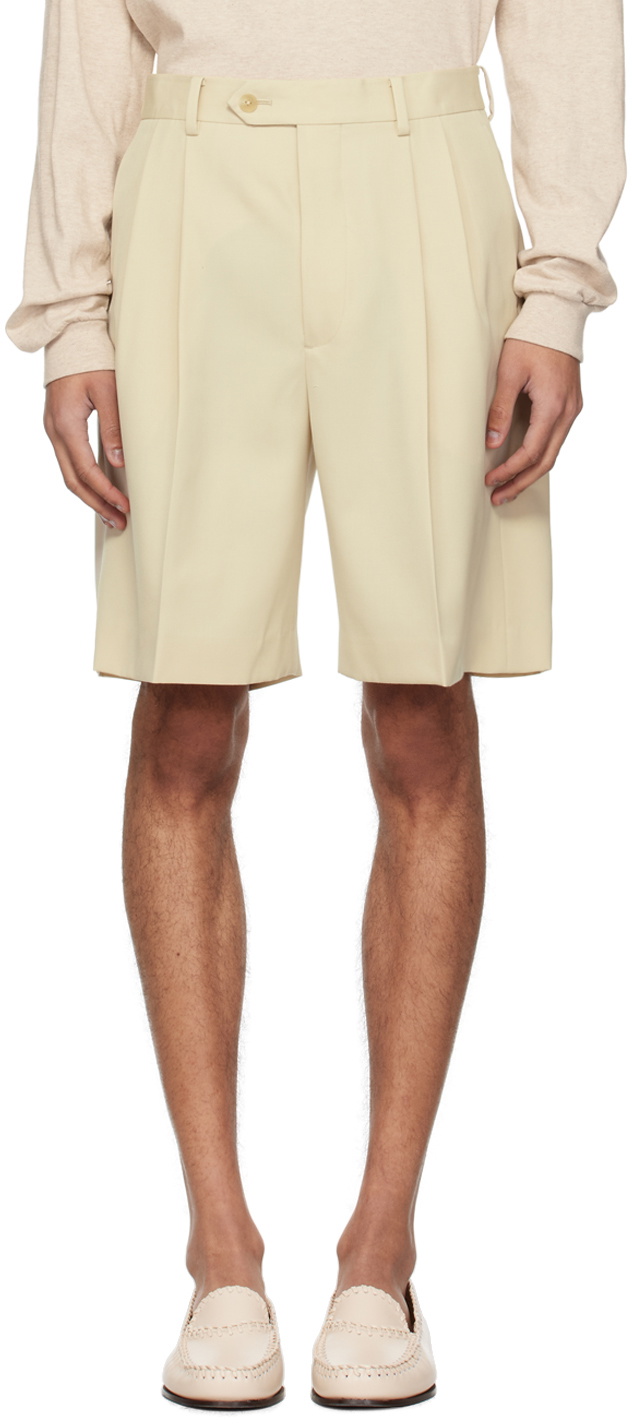 AURALEE Off-White Light Shorts Auralee