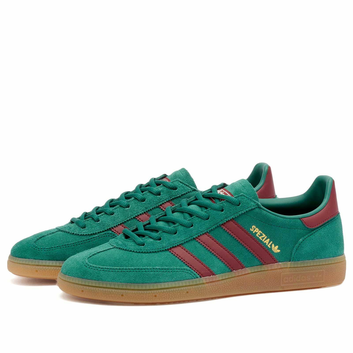 Adidas Handball Spezial Sneaker in Collegiate Green/Shadow Red/Off ...