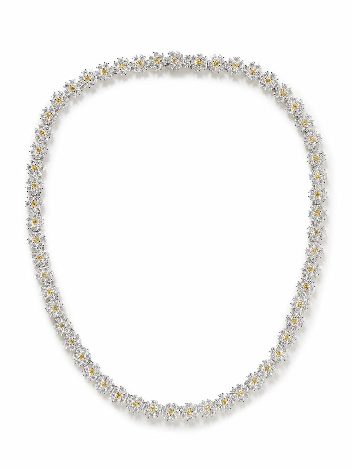 Hatton Labs - Daisy Sterling Silver Laboratory-Grown Crystal Tennis ...